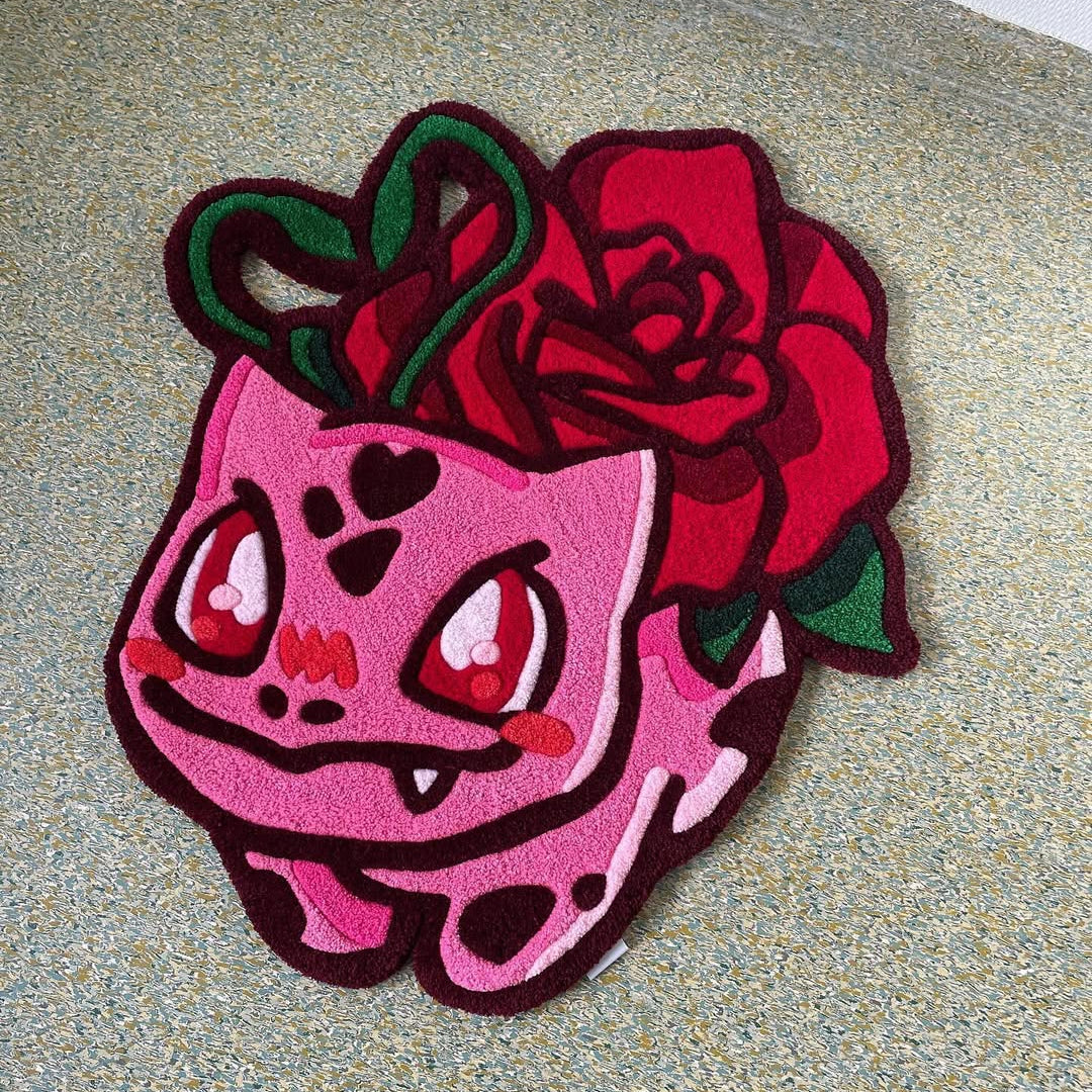 Pink Bulbasaur Rug – otakurug