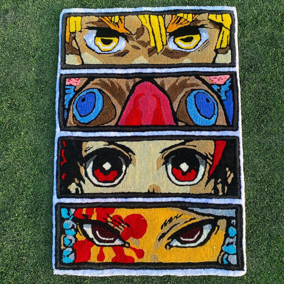 Demon Slayer Eyes Rug – otakurug